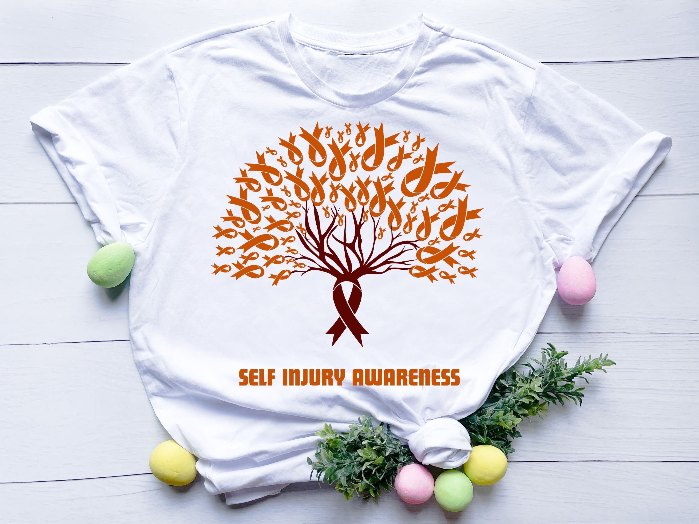 Self Injury Awareness Self Harm Awareness Png Orange Ribbon Svg Self ...