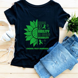 There is Ability in Every Disability Cerebral Palsy Awareness Green ...