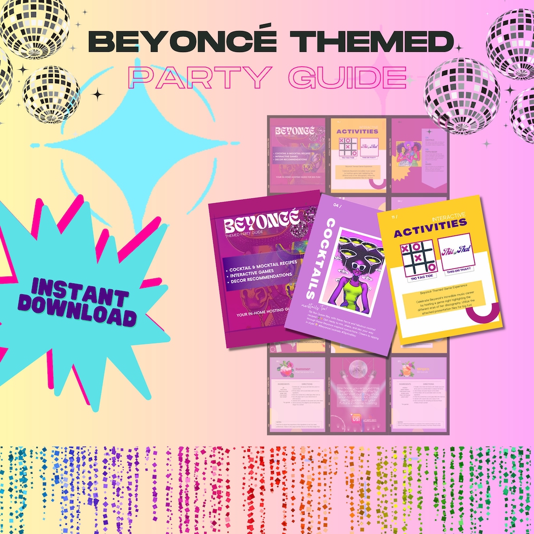 Beyoncé Themed Party Guide: Ultimate Digital Party Guide With Cocktail ...