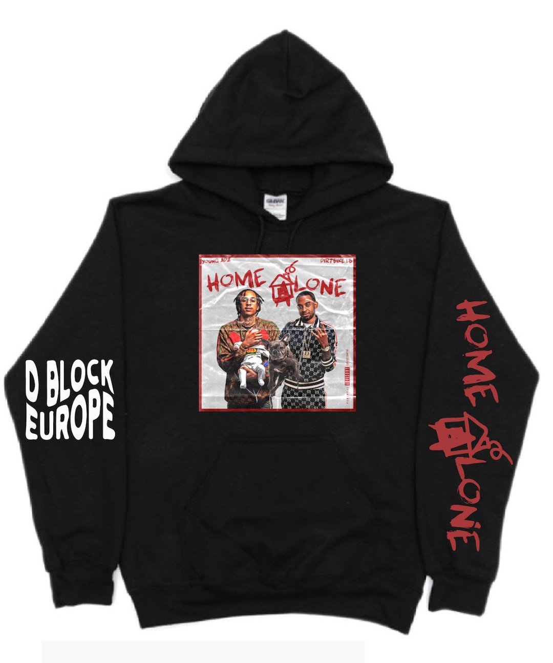 The Lox: D Block Europe Home Alone Pullover Hoodie New S-5XL Rap Hip ...