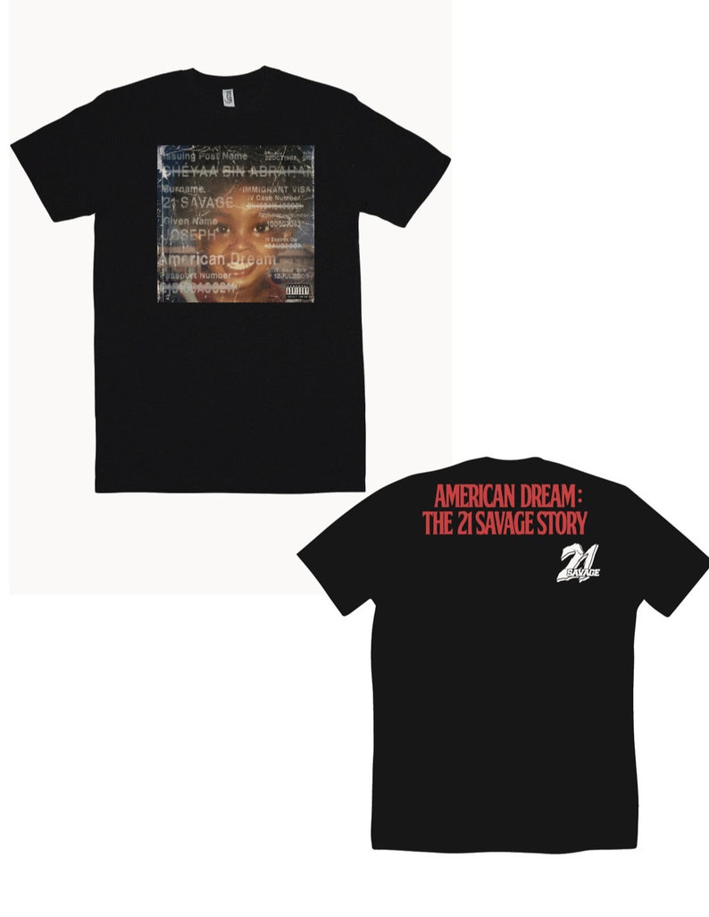 21 Savage American Dream T Shirt 2024 S-5XL Fast Shipping - Etsy Canada