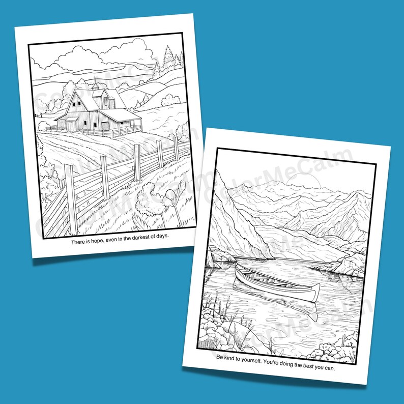 Printable Coloring Pages for Those Going Through Illness Landscape ...