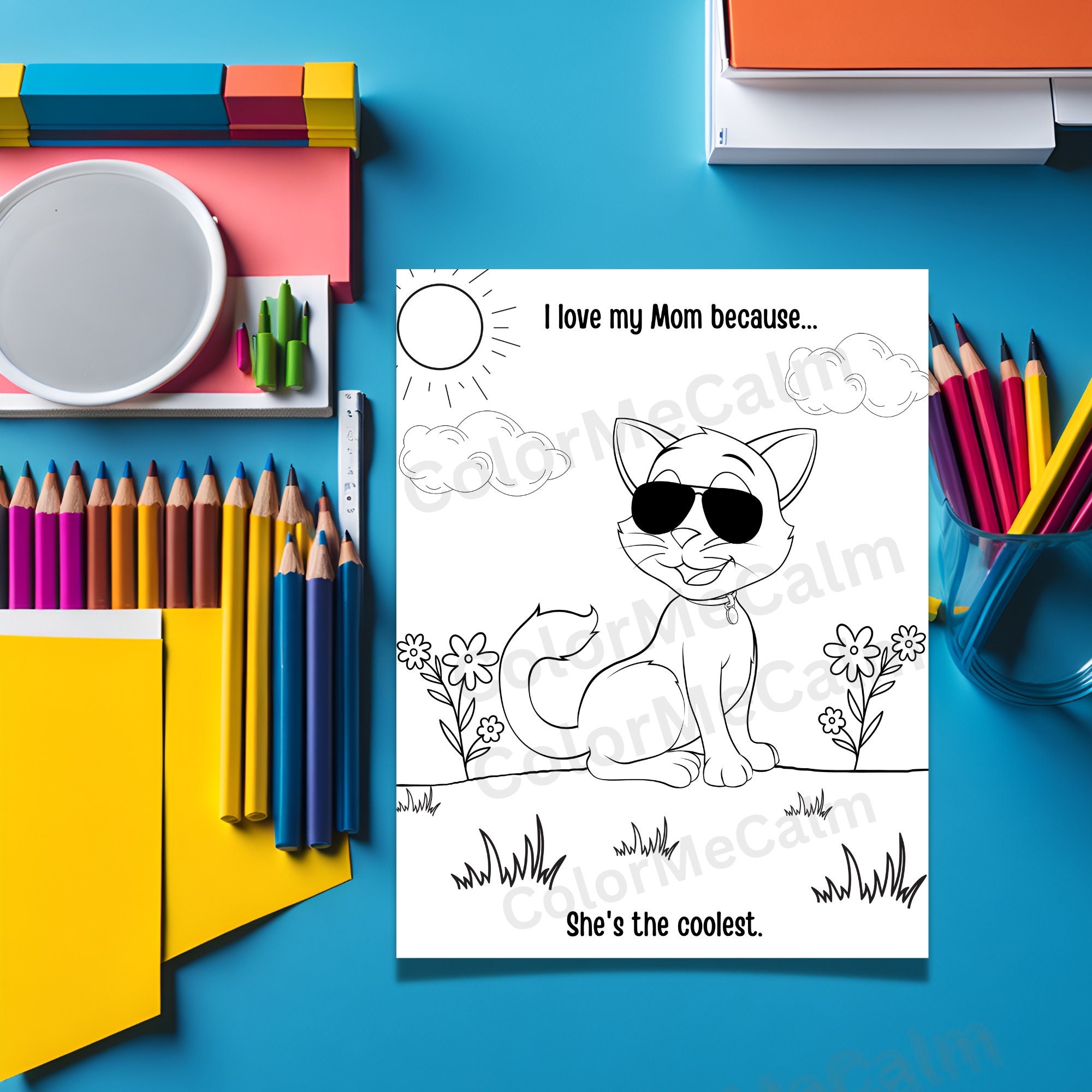 Printable Mother's Day Coloring Pages for Kids | I Love My Mom Coloring ...