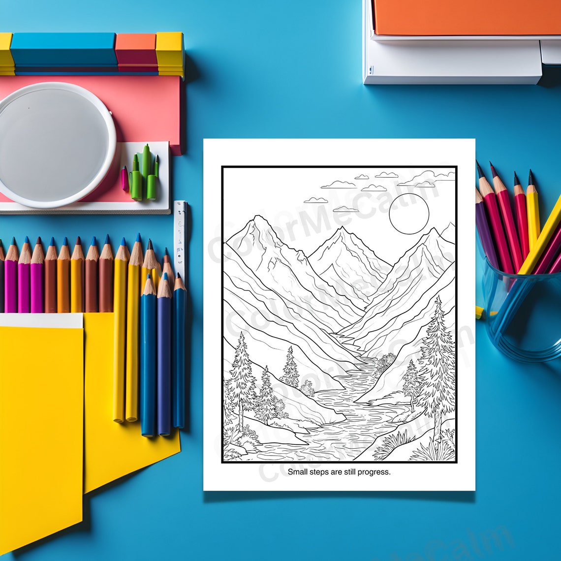 Printable Coloring Pages for Those Going Through Illness Landscape ...