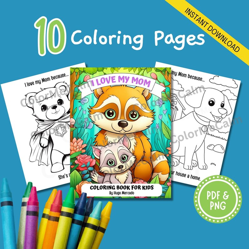 Printable Mother's Day Coloring Pages for Kids | I Love My Mom Coloring ...
