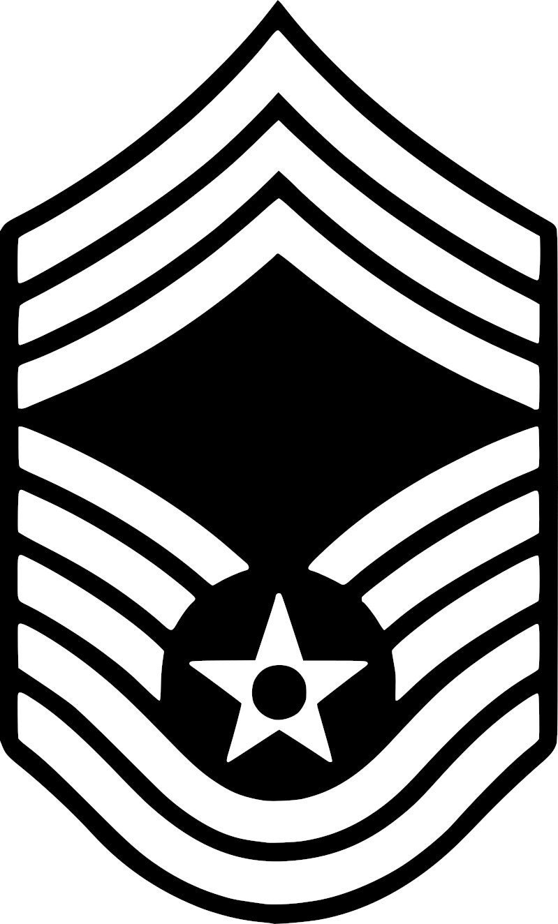 United States Air Force Enlisted Rank Insignia Vinyl Decal - Etsy