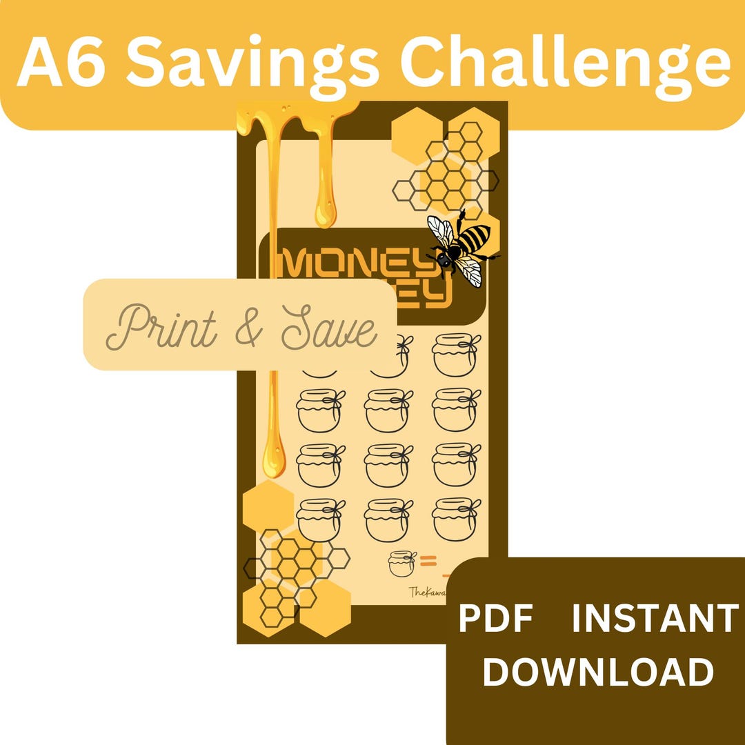 Money Honey Bee Savings Challenge - Etsy
