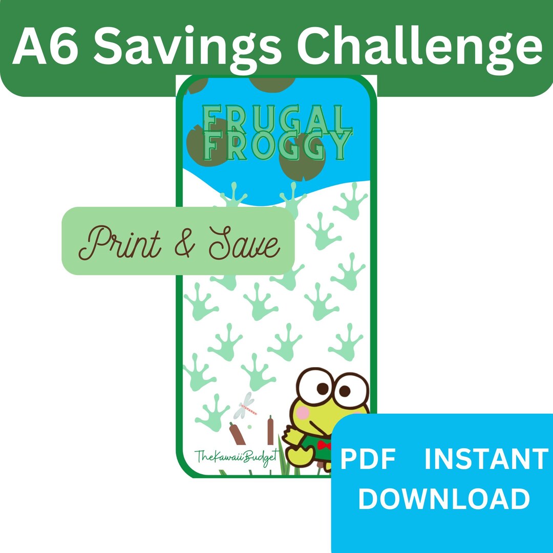 Frugal Froggy Savings Challenge - Etsy