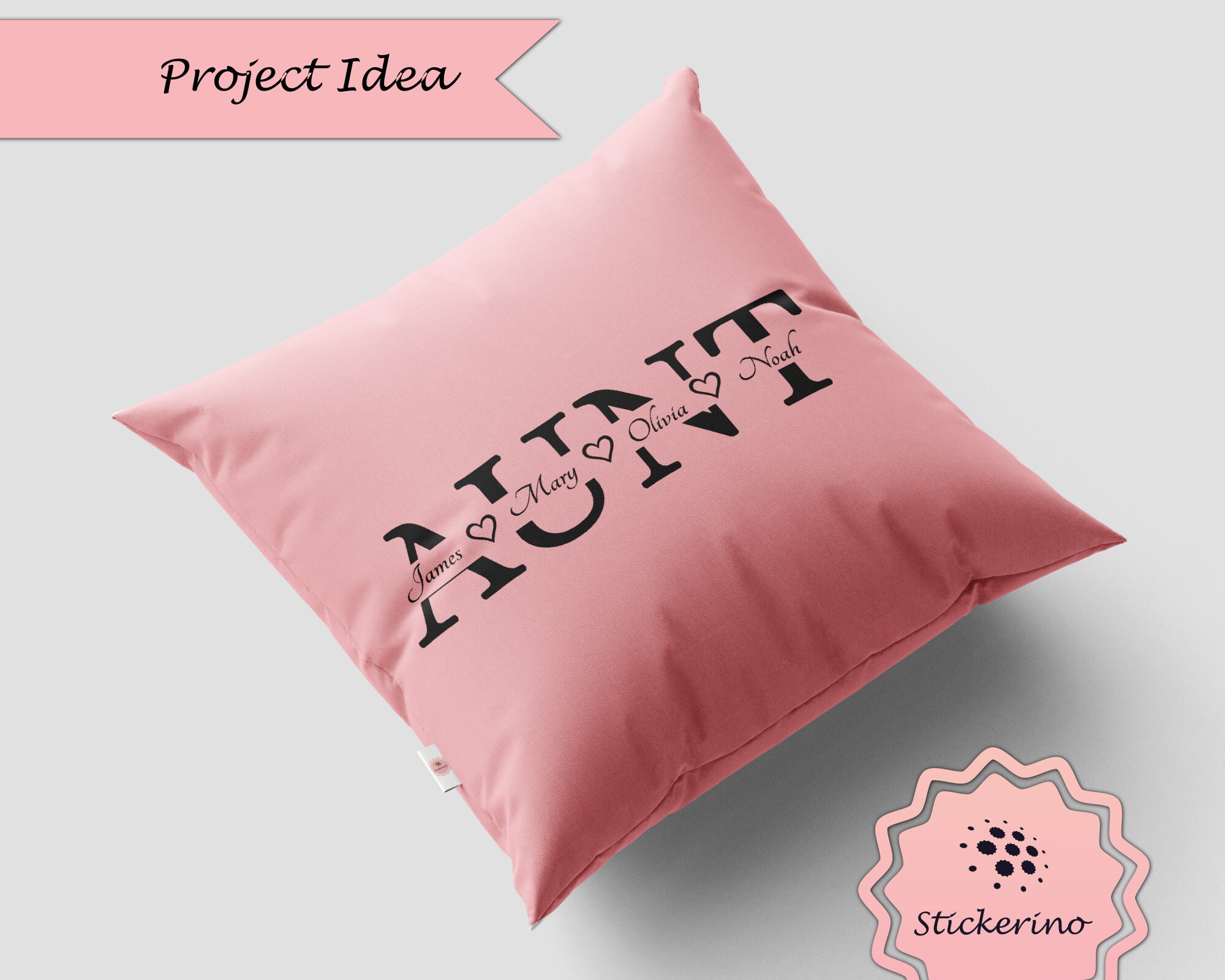 Aunt Monogram SVG Aunt Split Image Aunt Outline Family Reunion Gift ...