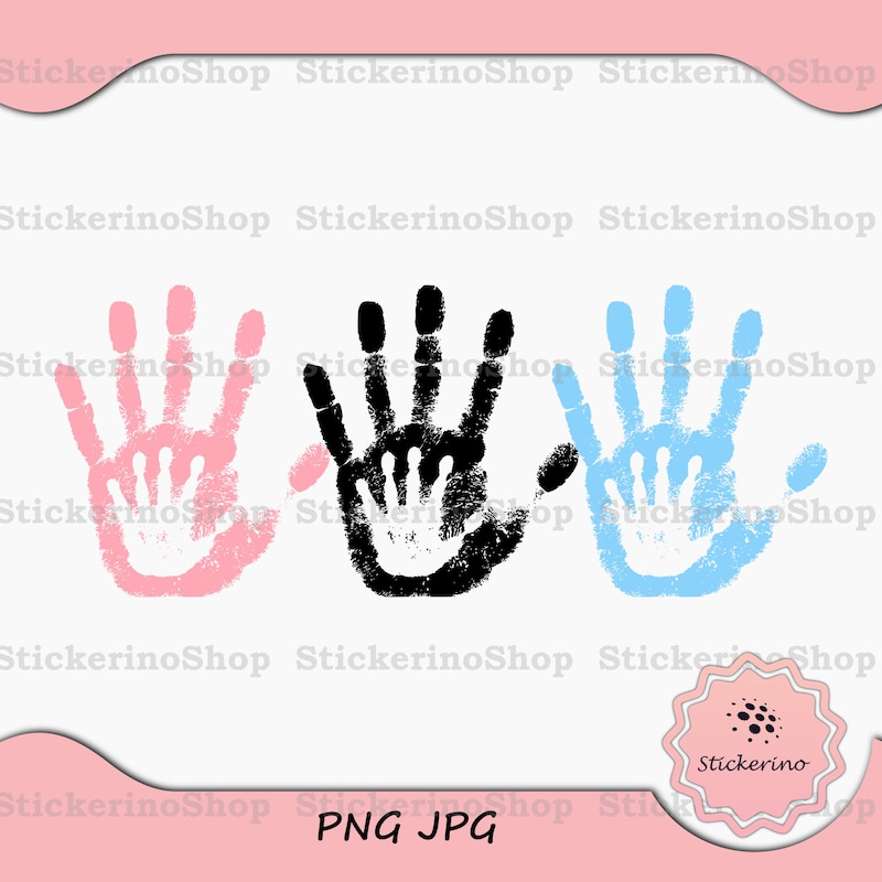 Baby Hand Print - Etsy