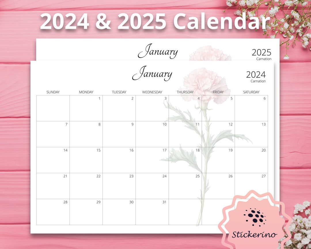 2024/2025 Birth Flower Monthly Planner Bundle Printable PDF - Etsy