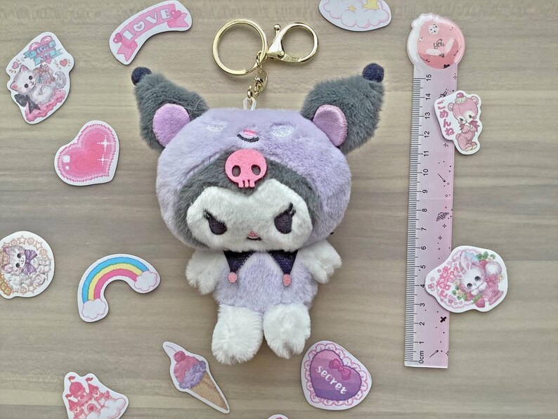 Cute Kawaii Sanrio Plush Large Keychain/keyring - Etsy