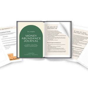 Money Abundance Printable | Money Abundance Journal | Money Journal ...