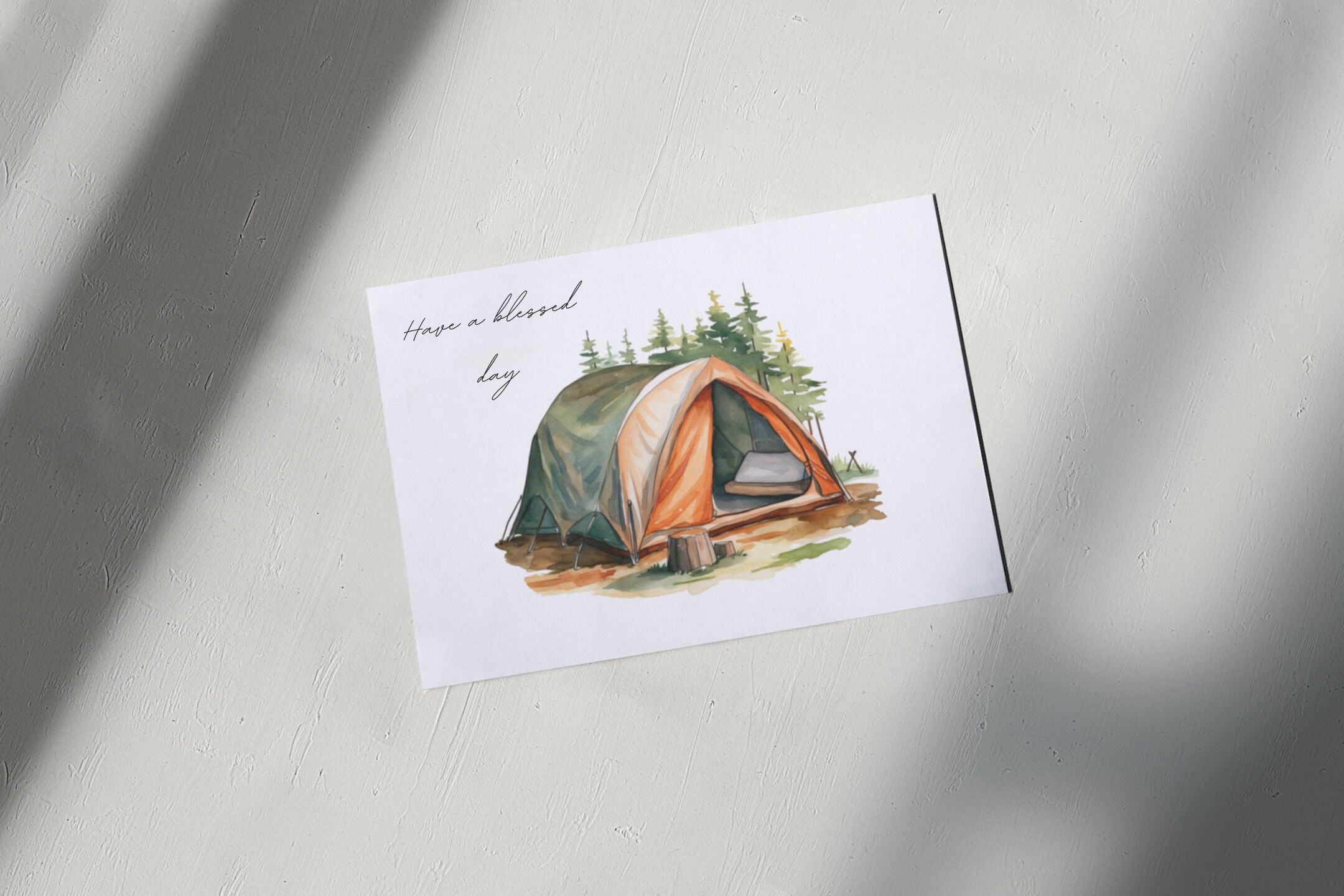 Watercolor Camping Summer Clipart Bundle of 20 Commercial - Etsy
