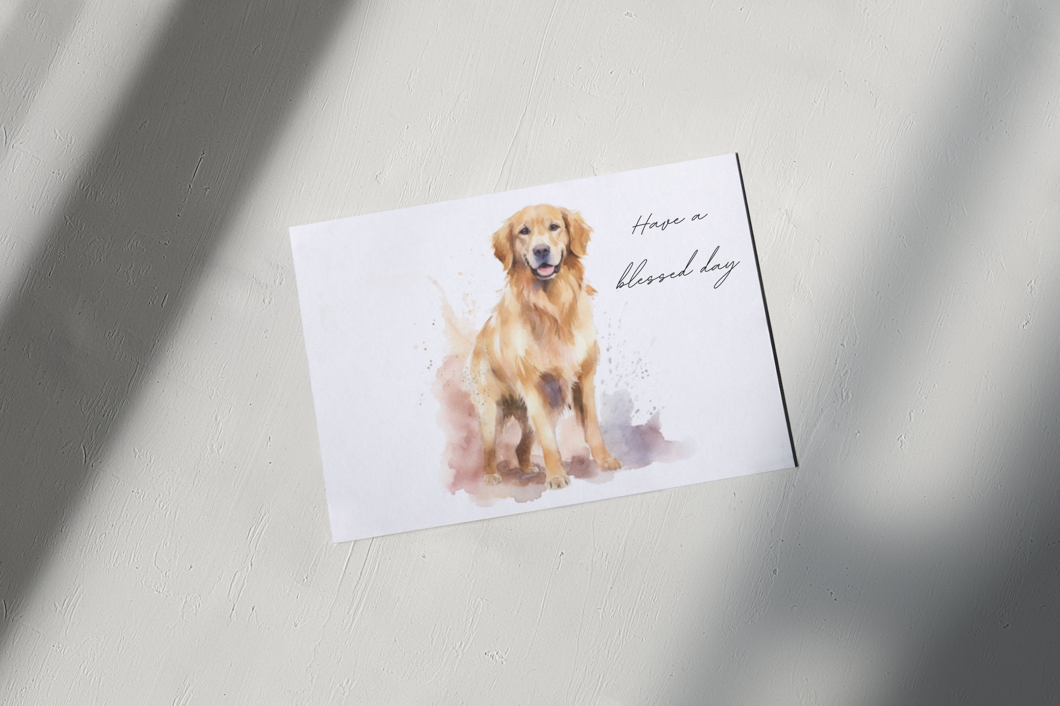 Watercolor Golden Retriever, Bundle of 20, Commercial Use, Watercolor ...