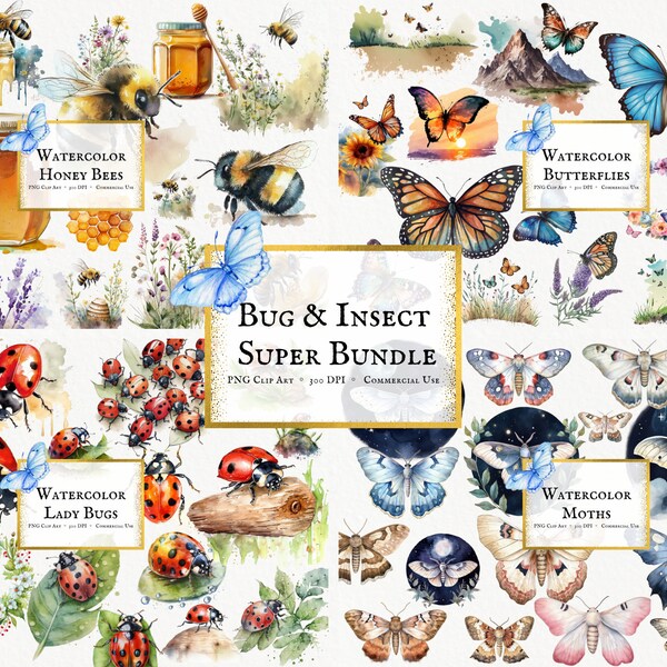 Insect Clipart - Etsy