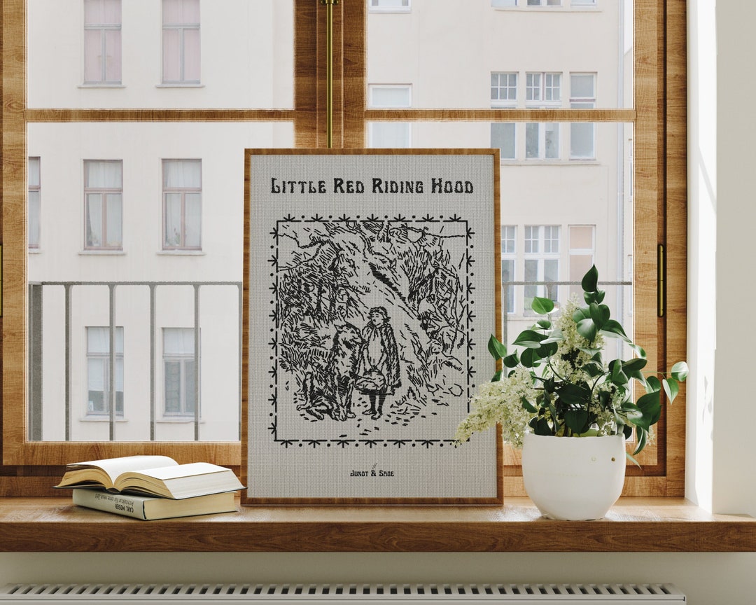 Cozy Cottage Wall Art Poster Embroidery Wall Art Printable Embroidery ...