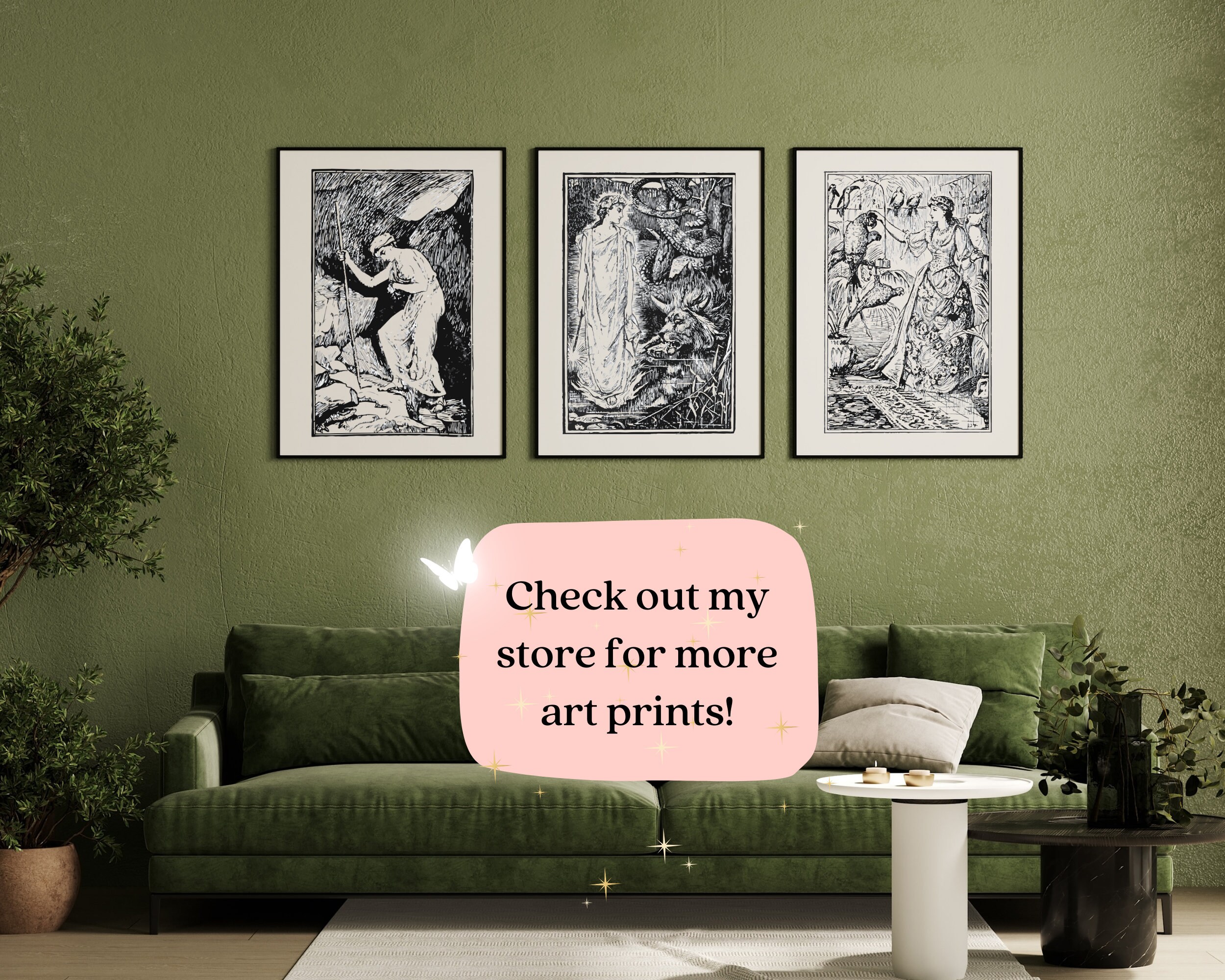 Gothic Home Decor Dark Cottagecore Art Gothic Wall Art Goth Wall Decor ...