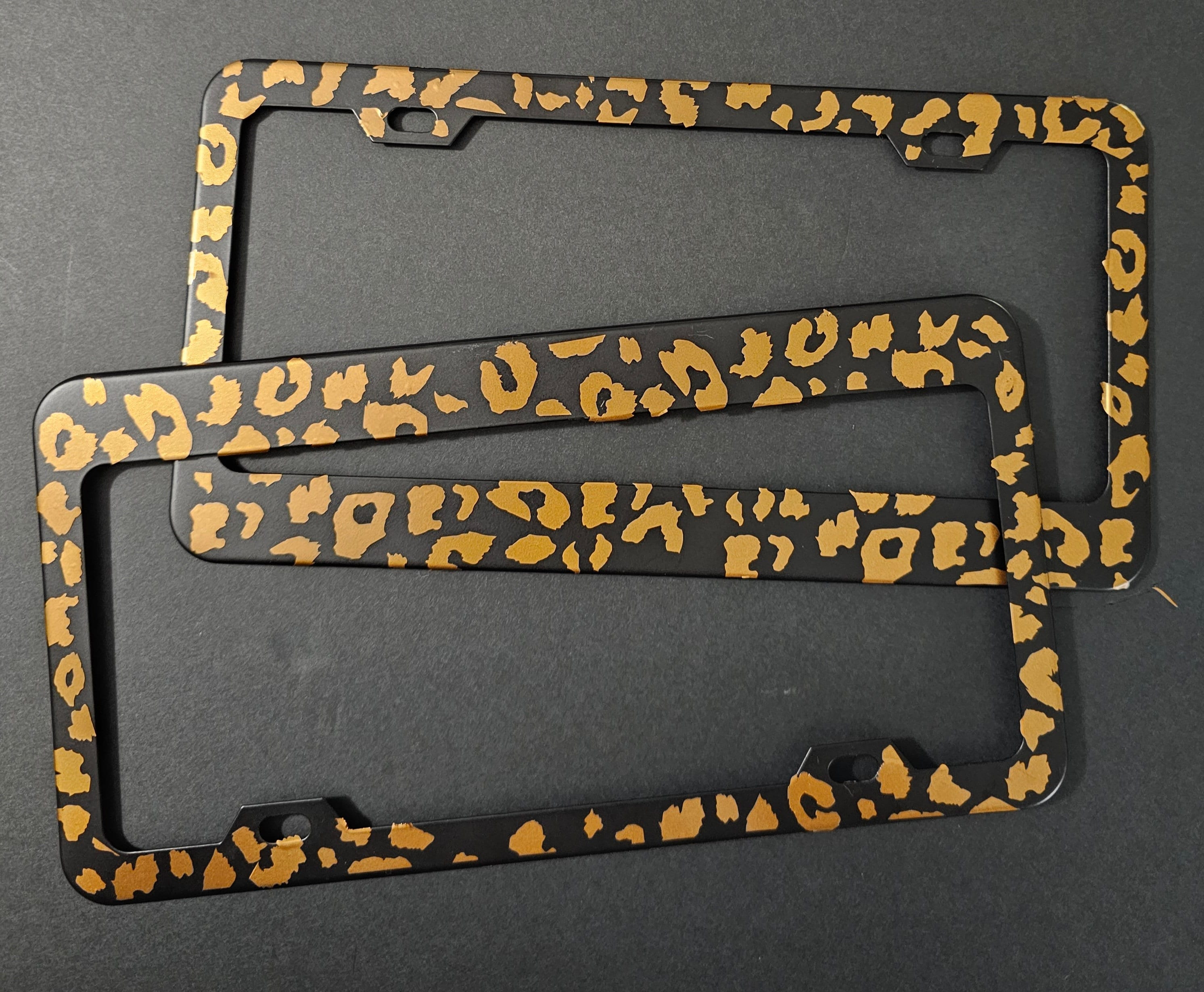 Cheetah License Plates Frame - Etsy