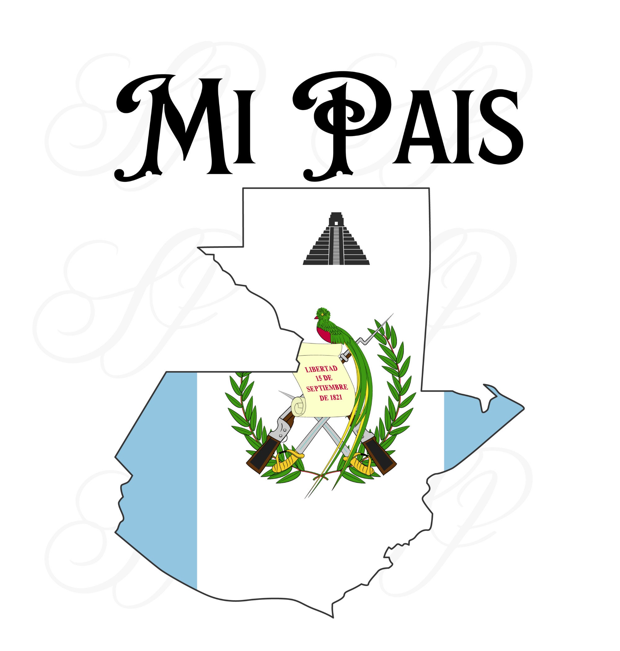 Guatemalan Vector, Sublimation, Guatemala Instant Download Png, Eps ...