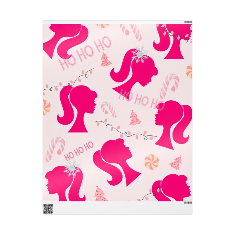 Pink Barbie Gift Wrapping Paper - Etsy