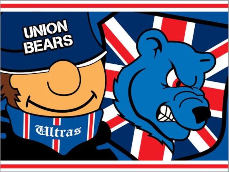 50x Rangers Union Bears STICKERS - Etsy UK