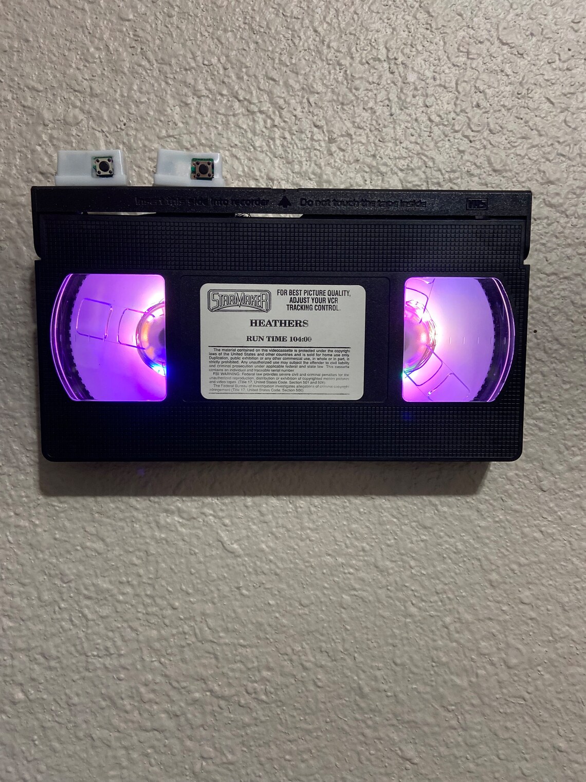 LED VHS Light With Original Movie Title - Etsy