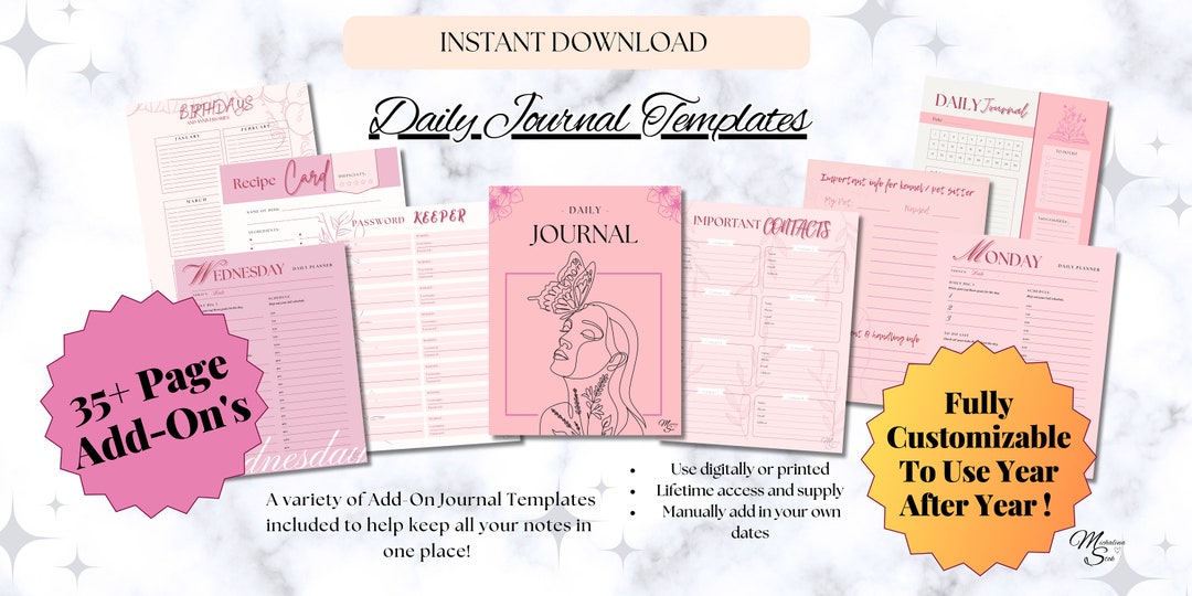 The Ultimate Journal Template Bundle: Stay Organized and on Track I ...