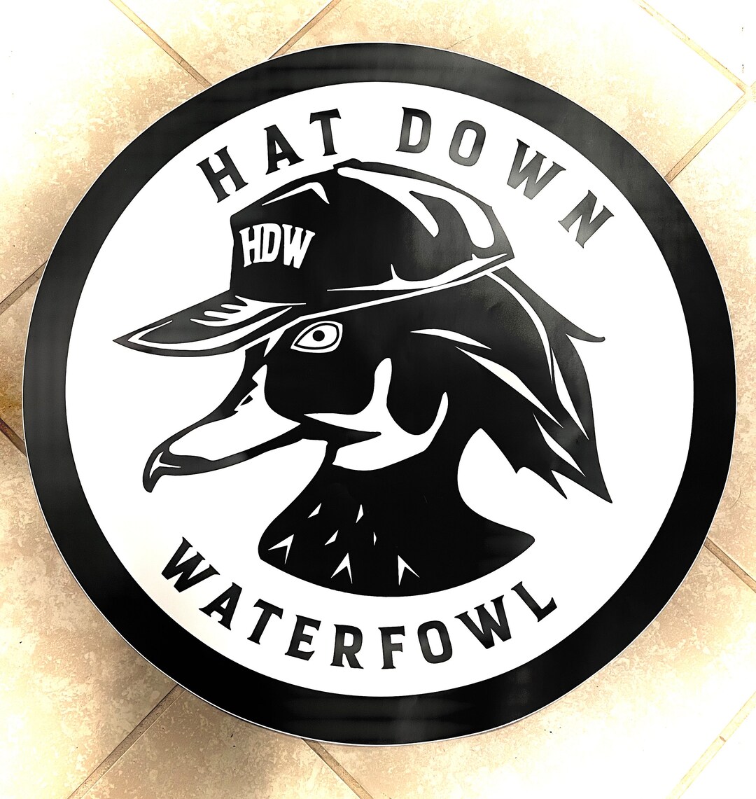 24” HDW Wood Duck Logo Decal - Perfect for Decoy Trailers - Etsy