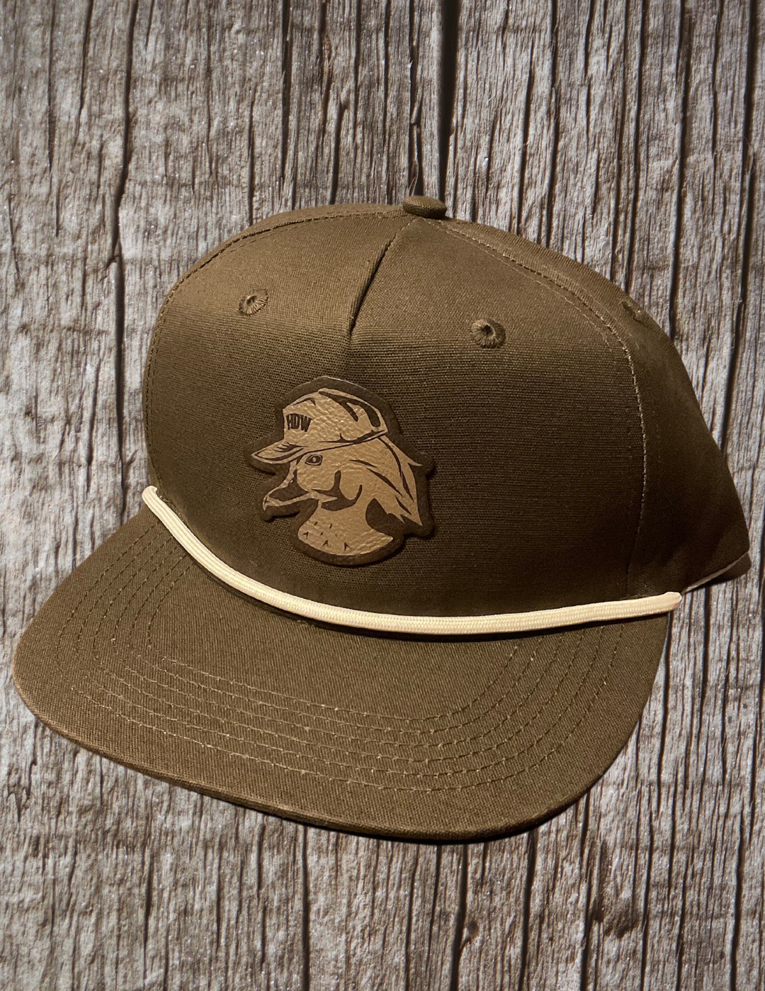 HDW Rope Hats - Dark Brown With off White Rope - Wood Duck Design ...
