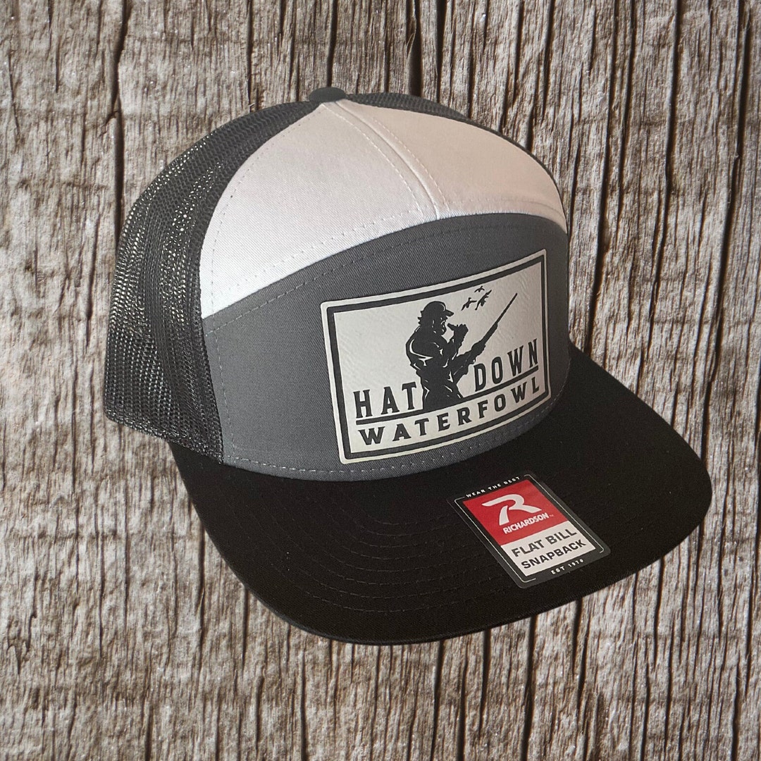 HDW Patch 7 Panel Hats - Choose Your Patch - Charcoal, White, and Black ...