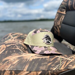 Waterproof 7 Panel Hats - Old School Duck Camo - HDW Wood Duck Logo ...