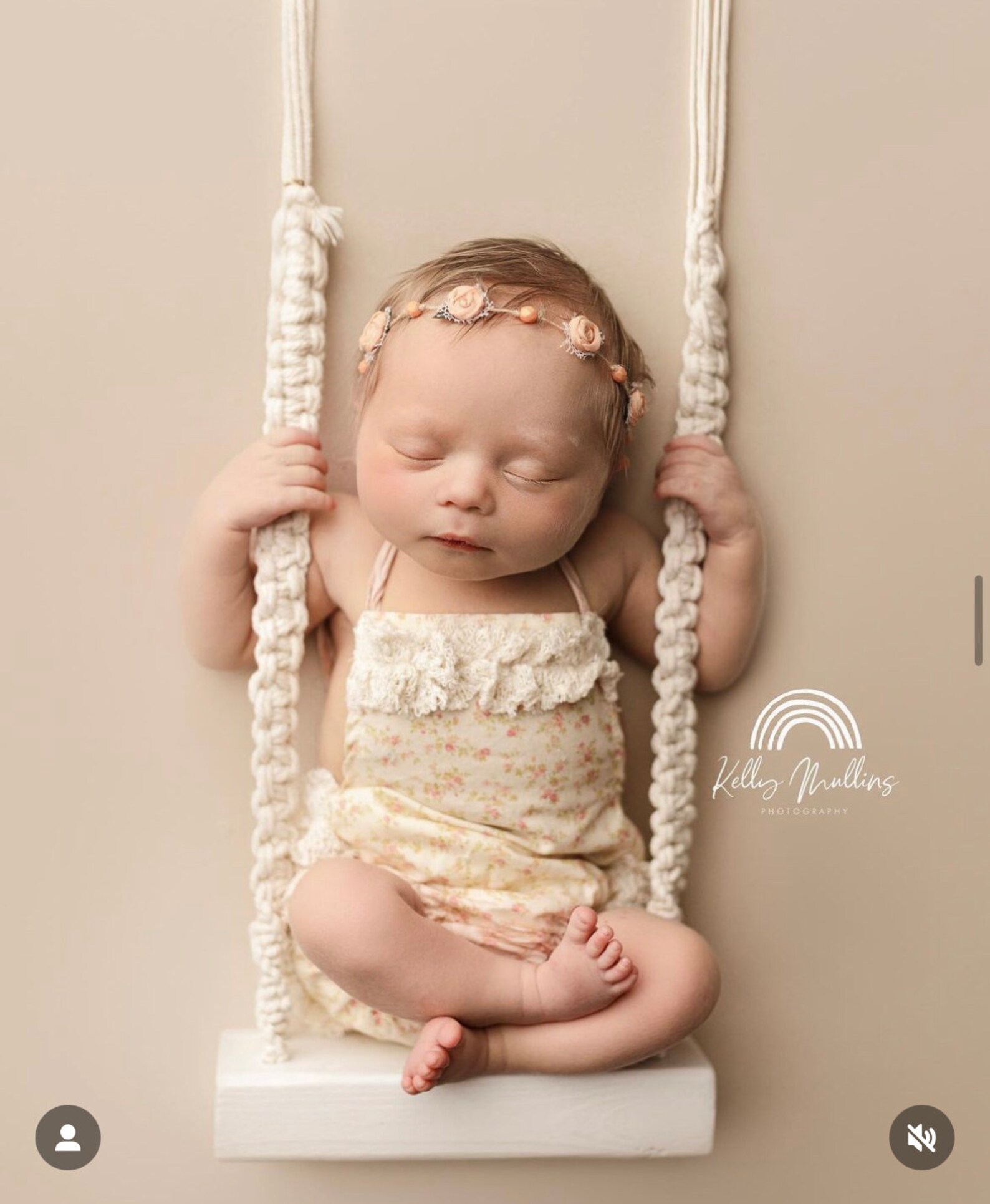 Macrame Newborn Swing Prop - Etsy