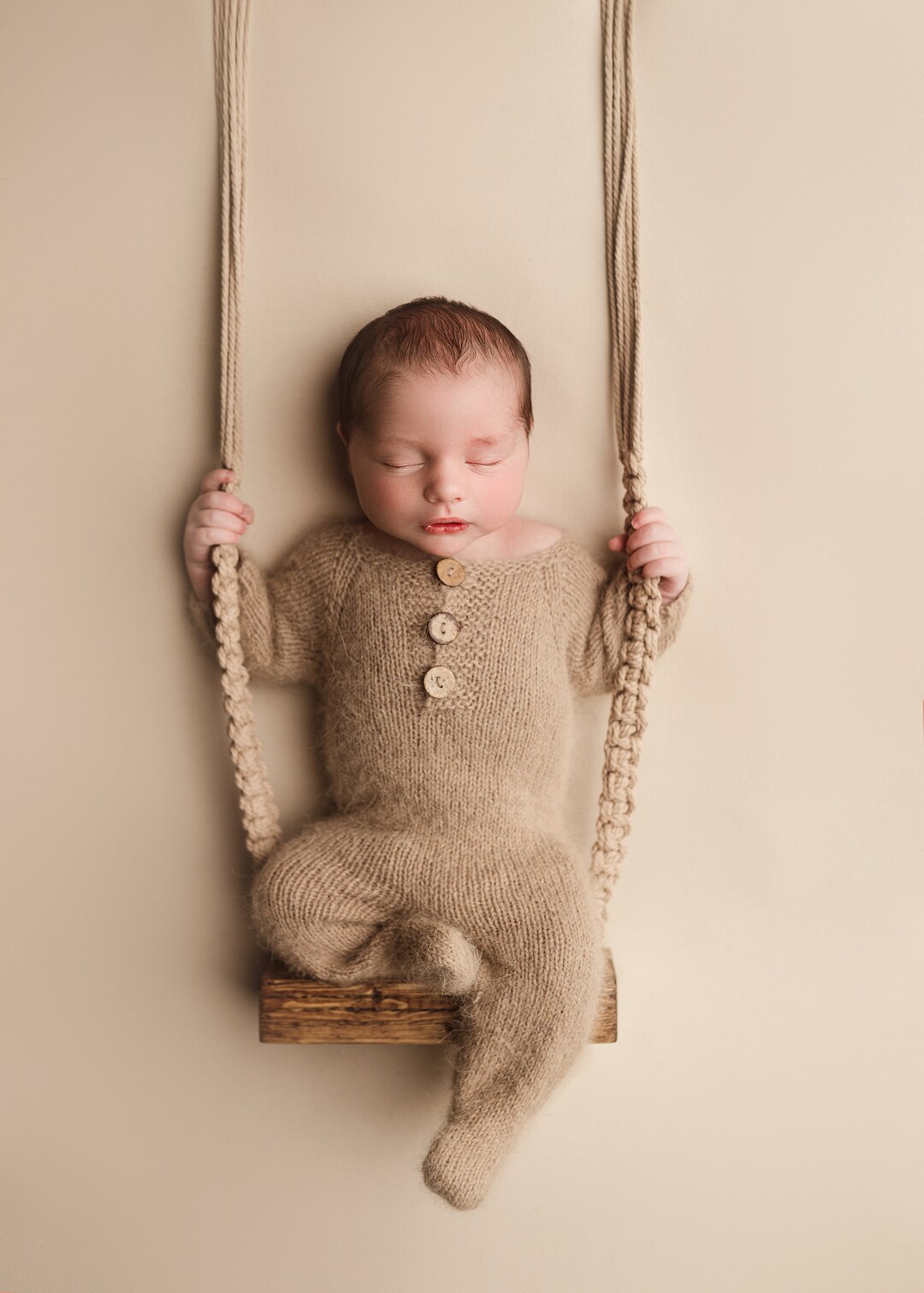 Brown Macrame Newborn Swing Prop - Etsy