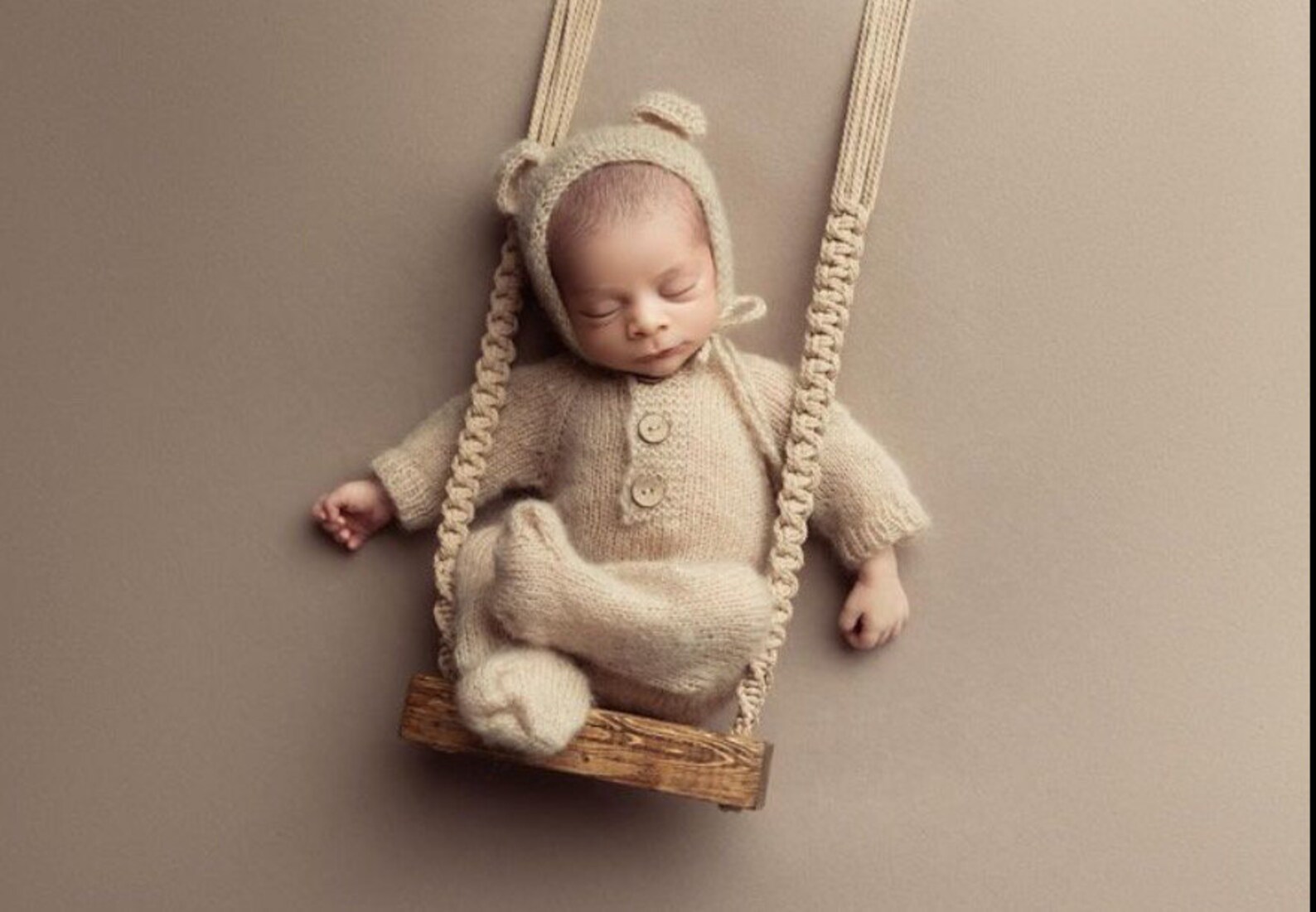 Brown Macrame Newborn Swing Prop - Etsy