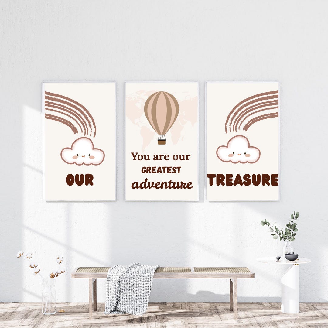Nursery Wall Art Printable | Baby Room Decor | Neutral Animal Prints ...