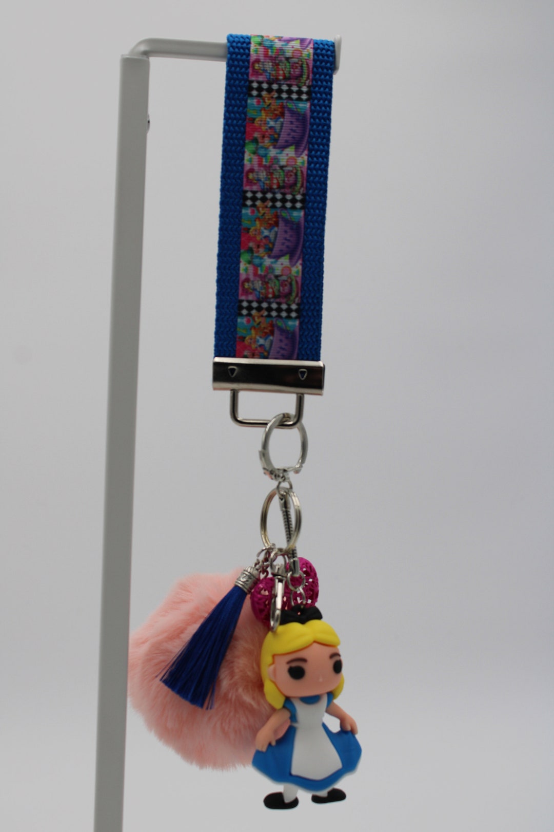 Alice in Wonderland "alice" Keyfob Keychain - Etsy