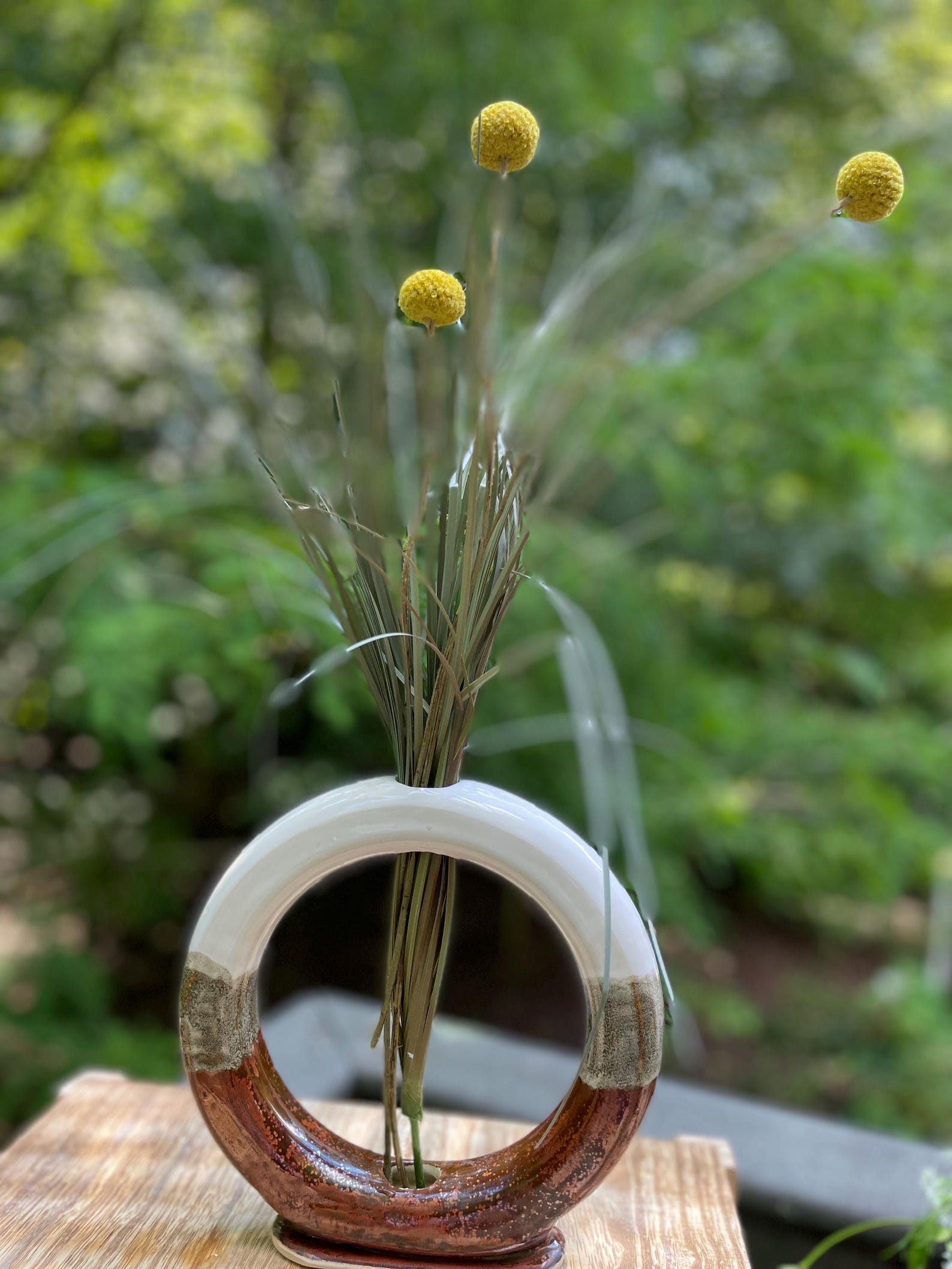 Ring Vase, Donut Vase, Torus, Handmade Pottery, Wheel Thrown Pottery ...
