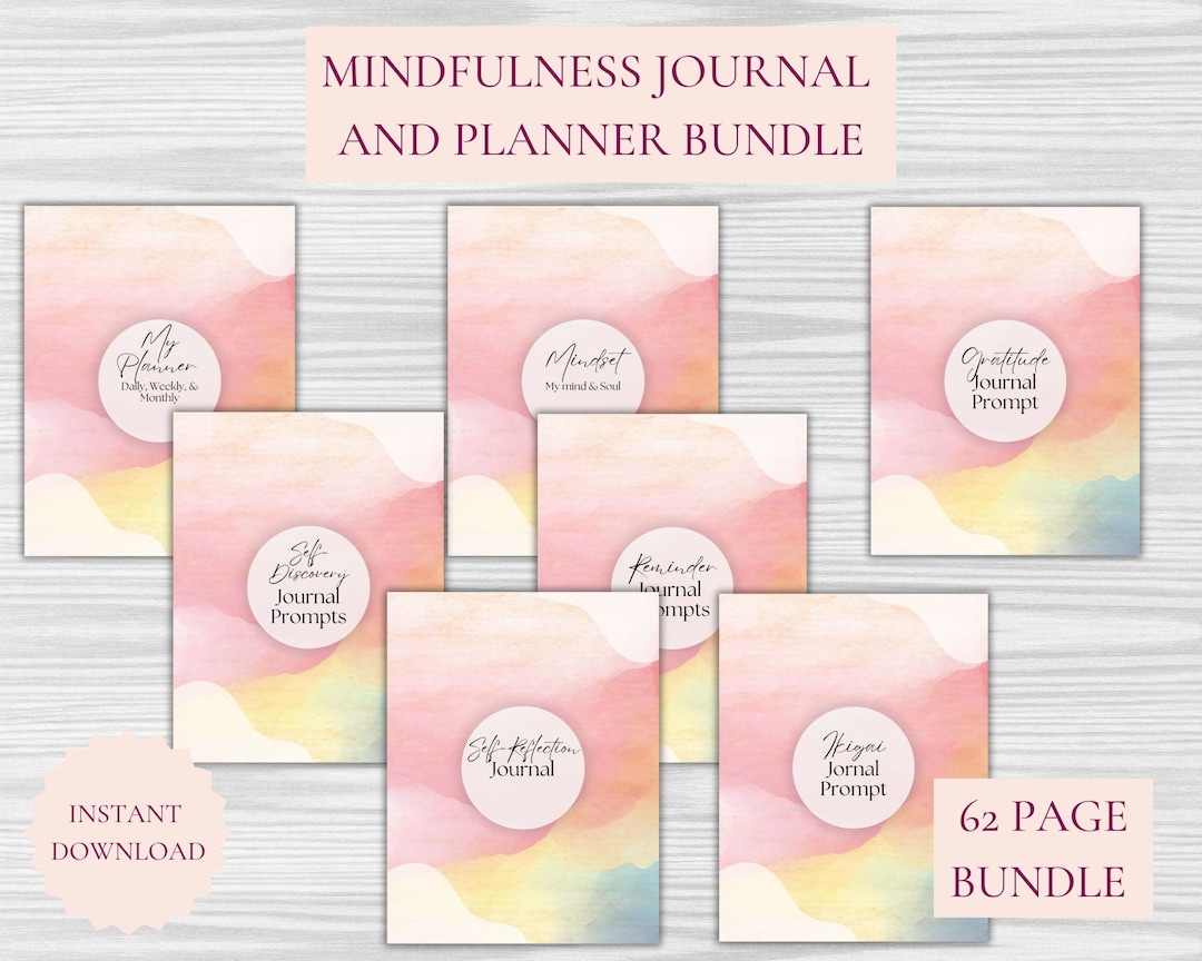 Mindful Moments: Printable Journal and Planner for Daily Reflection and ...