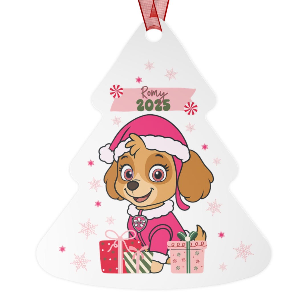 Personalized Paw Patrol Skye Ornament Custom Name Christmas Tree ...