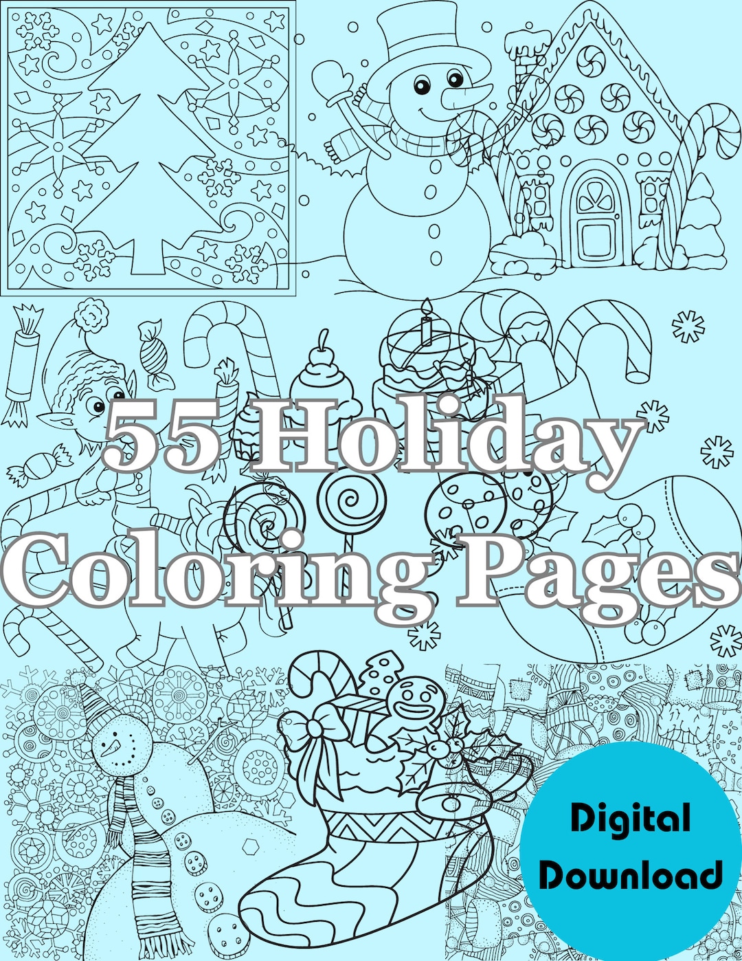 Holiday Coloring Pages | Christmas Coloring Pages | Christmas Coloring ...