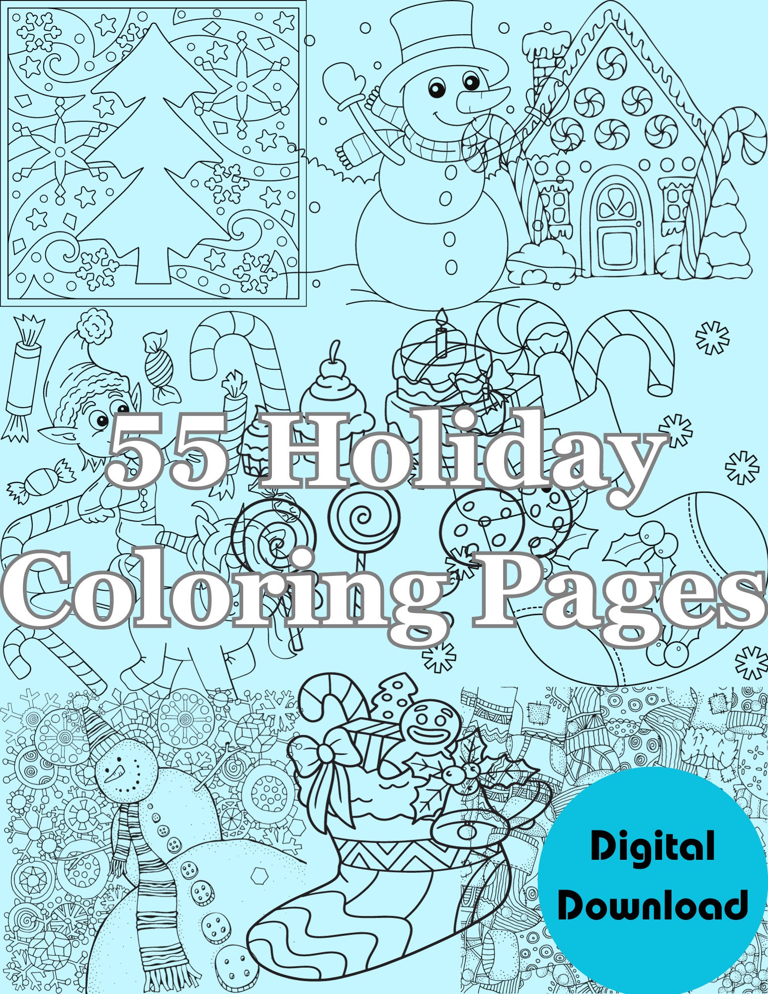 Holiday Coloring Pages | Christmas Coloring Pages | Christmas Coloring ...