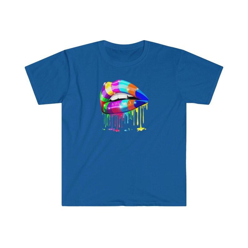 Splatter Paint Dripping Lips Kissing Trippy Psychedelic - Etsy