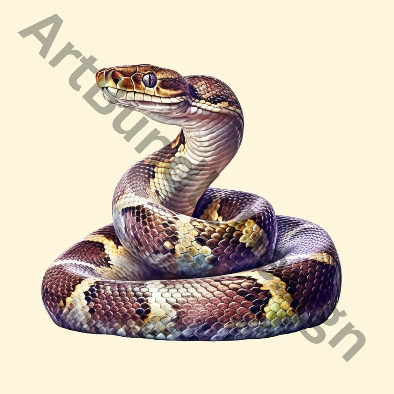 Snake Clipart Set Transparent PNG Files Instant Download - Etsy