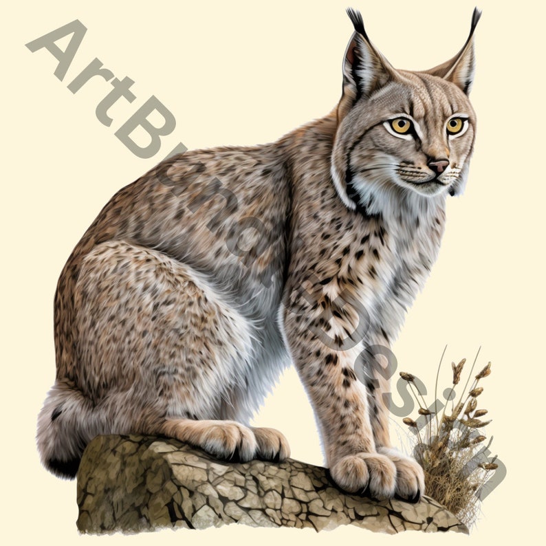Lynx Clipart Set Transparent PNG Files Instant Download - Etsy