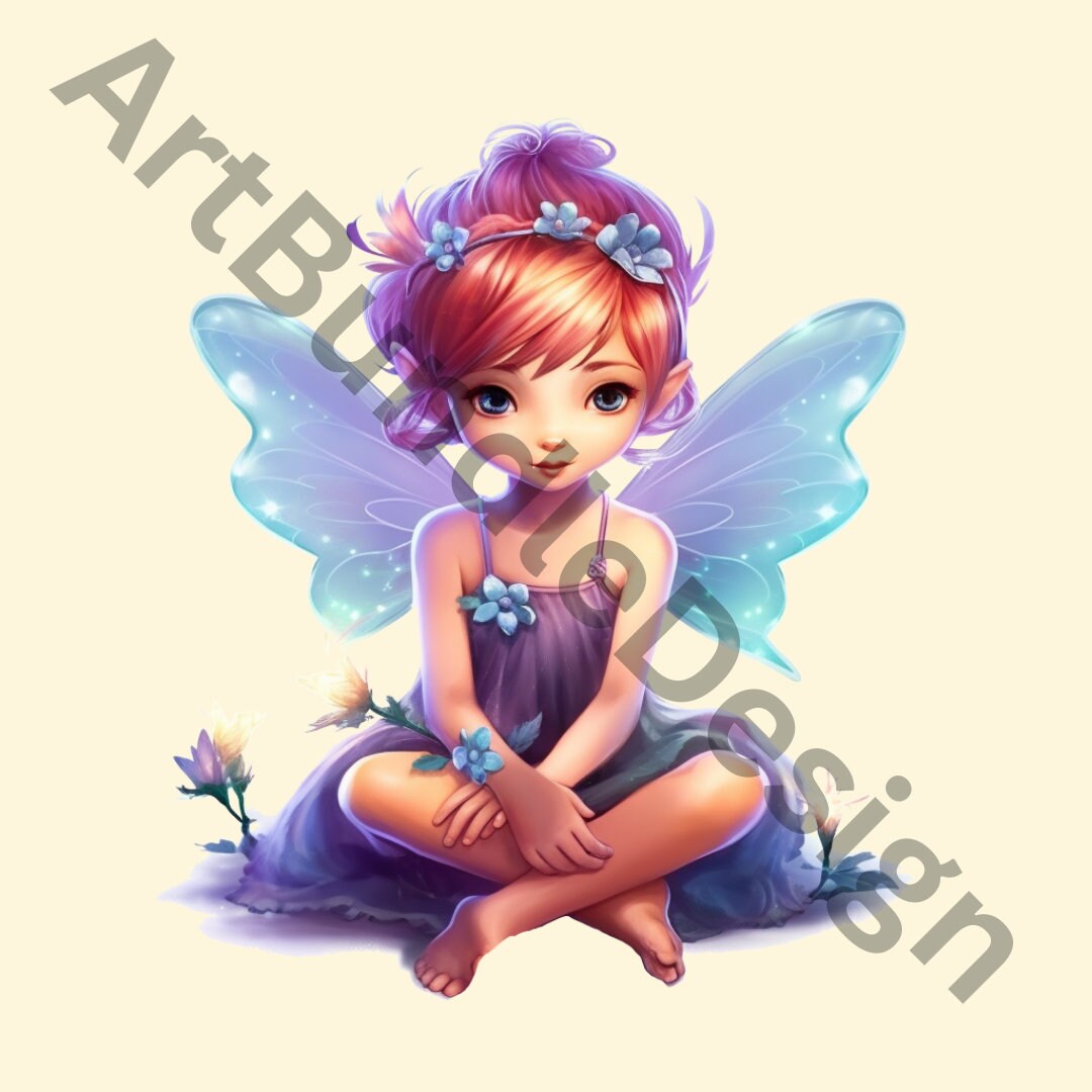 Fairy Clipart Set Transparent PNG Files Instant Download - Etsy México