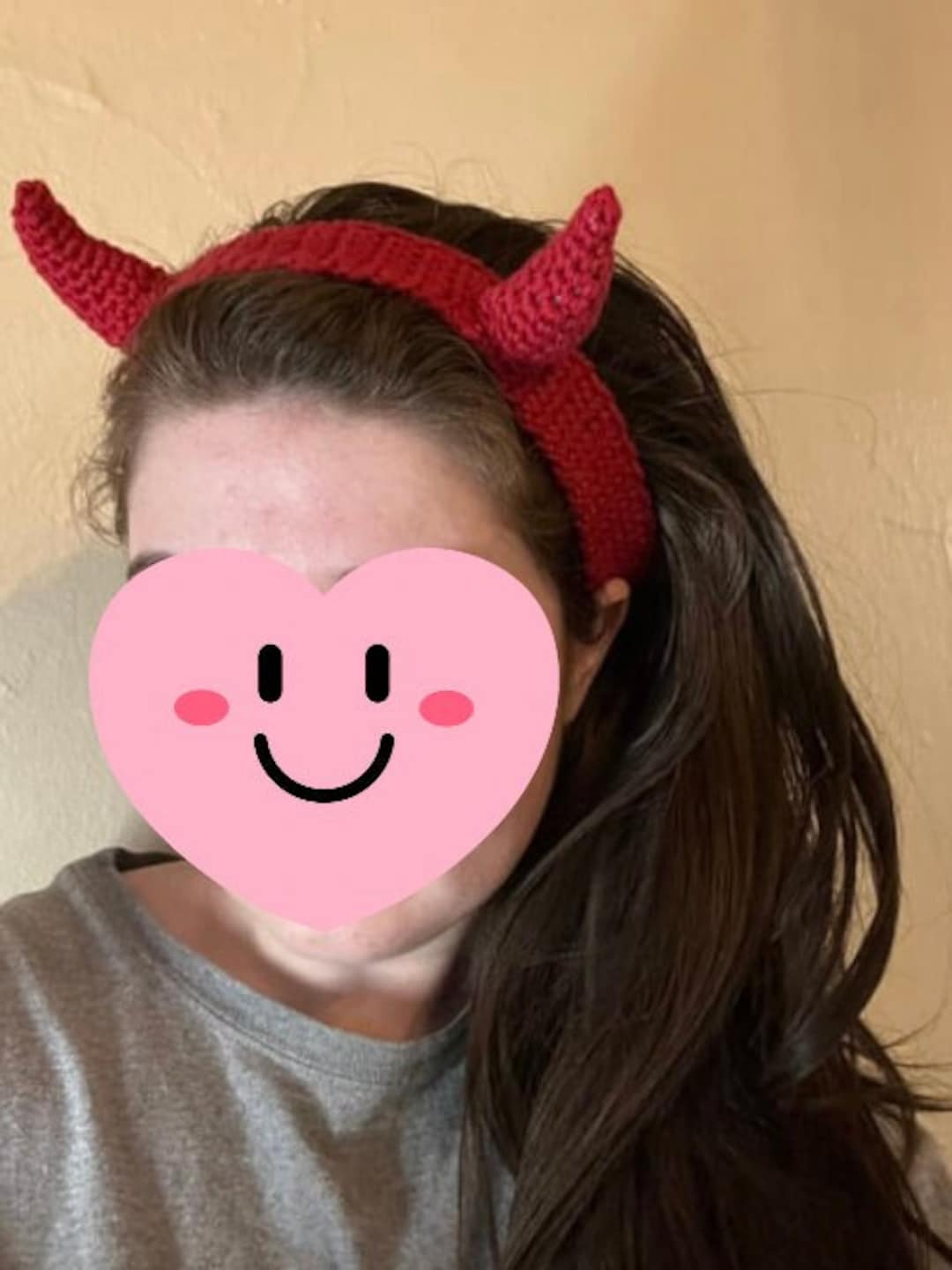 Devil Horns Headband Crochet Pattern + Crochet Pattern Demon Horns ...
