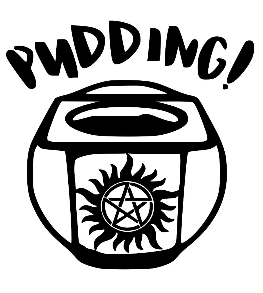 Supernatural Pudding! With Anti-possession Symbol Vinyl Car Window ...