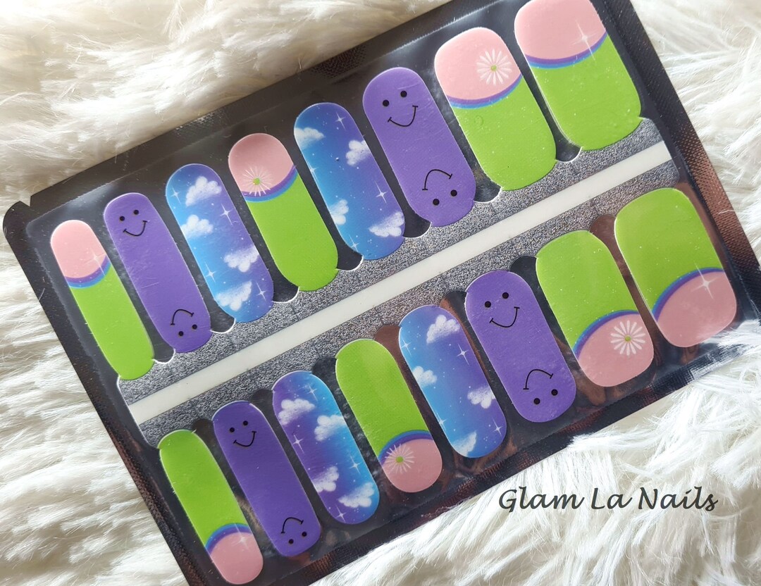 You Make Me Smile Nail Wraps: Non-toxic Nail Art Stickers - Etsy
