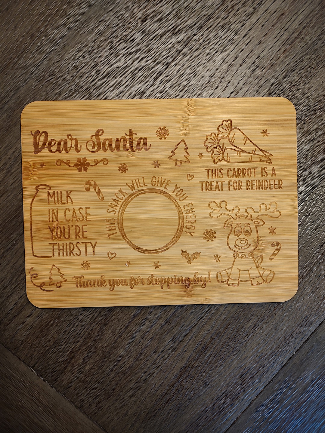 Santa Snack Tray Dear Santa - Etsy